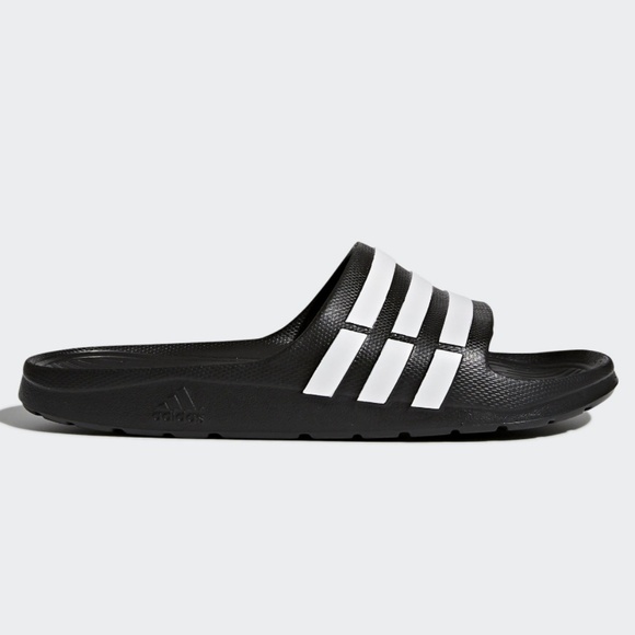 adidas | Shoes | Adidas Duramo Slides Menssliponsz Black | Poshmark